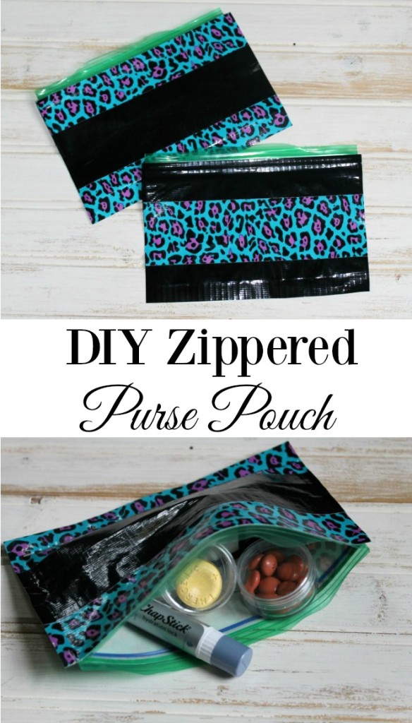 DIY Zippered Purse Pouch for Purse Essentials - Outnumbered 3 to 1