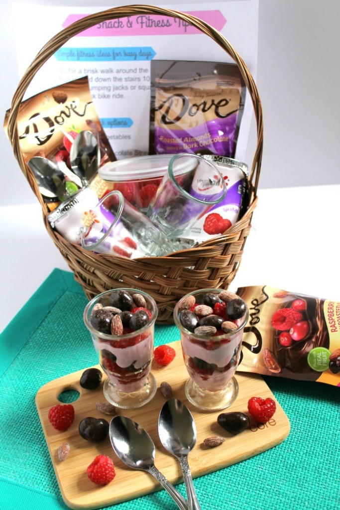 Raspberry & Almond Yogurt Parfait Recipe & Gift Basket Tutorial ...