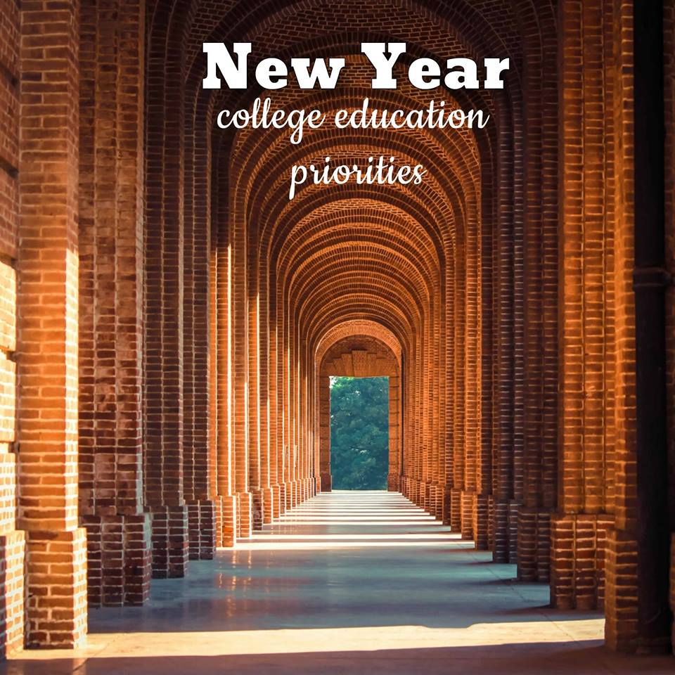 New Year College Education Priorities - Outnumbered 3 to 1