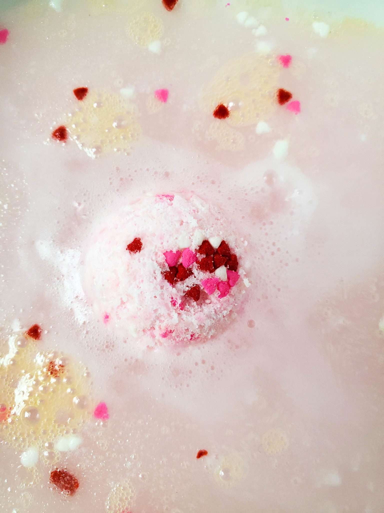 Valentine's Bath Bombs with Sprinkles - Outnumbered 3 to 1