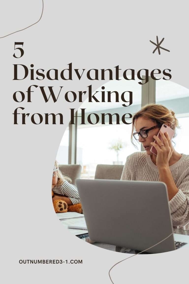 Disadvantages of Working From Home - Outnumbered 3 to 1