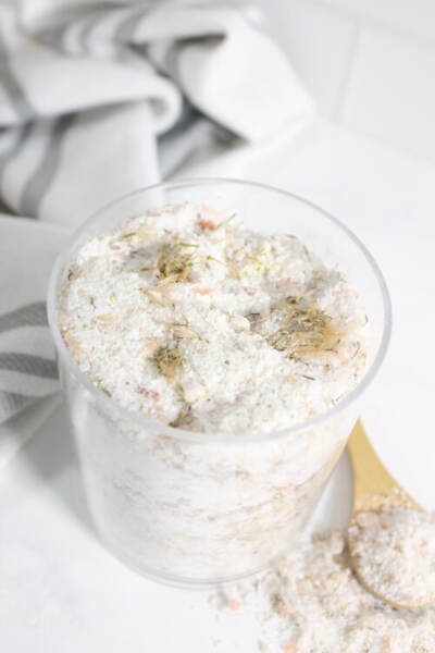 Homemade Bath Soak for Sore Muscles - Outnumbered 3 to 1